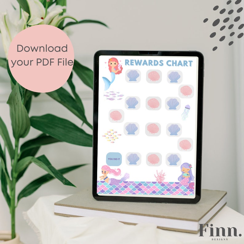 ESL REWARDS CHART for Kids Little Mermaid Potty Training - Etsy