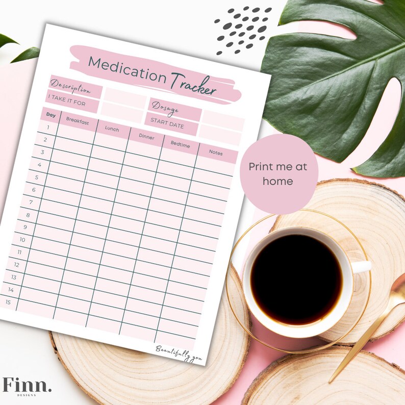 Medication Chart Tracker Printable I Medicine Log for Family - Etsy ...
