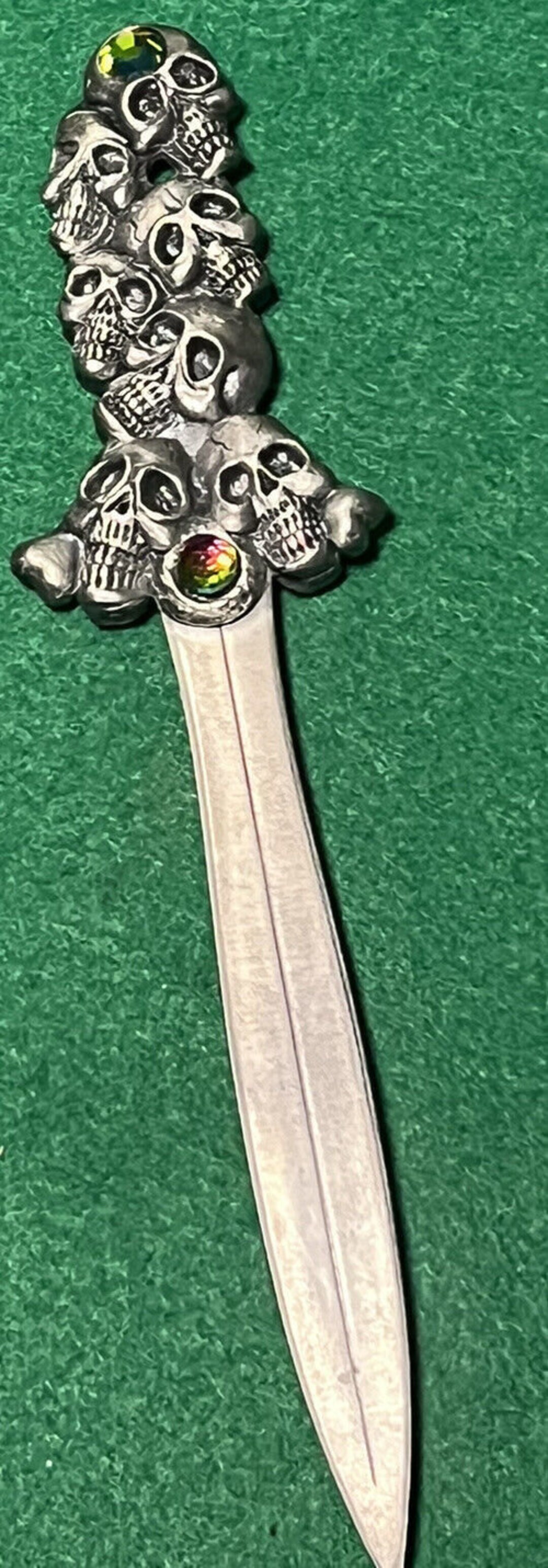 Gothic Crystal 3d Skull Letter Opener - Etsy