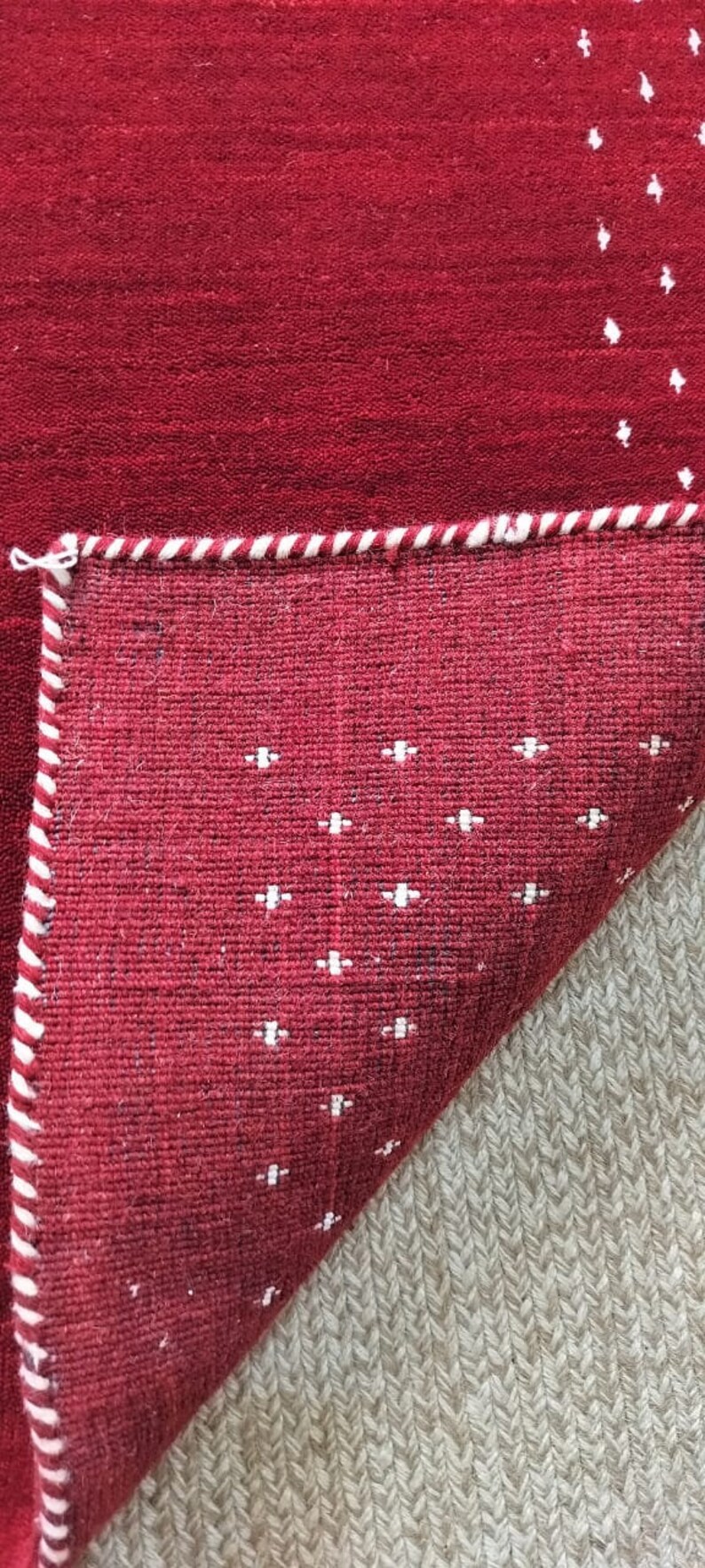 Red Gabbeh Large Area Rug Bohemian Rug Runner Rug Handloom Rug Bedroom ...