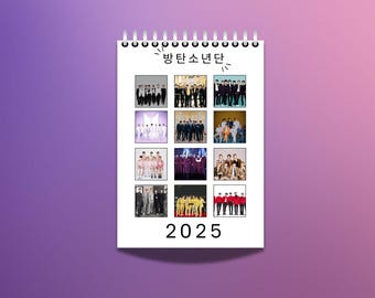 BTS V Calendar 2025 | Kim Taehyung Desk Calendar 2025 | Digital ...