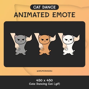 Cute Dancing Cat Animated Emote Twitch Emote, OBS, Stream Assets ...