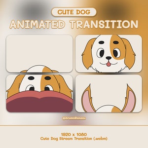 Cute Dog - Animated Stream Transition | Twitch Transition, OBS, Stream ...