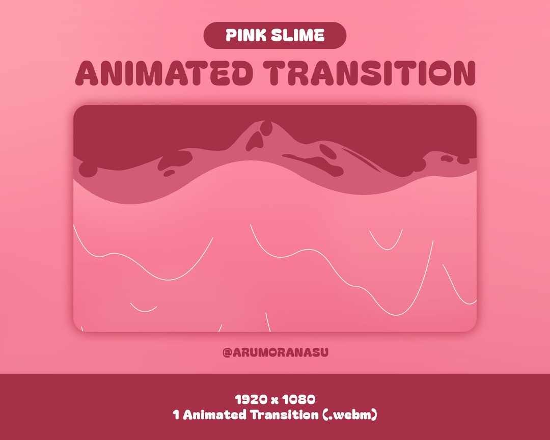 Pink Slime Stream Transition: Animated Twitch Stinger - Etsy