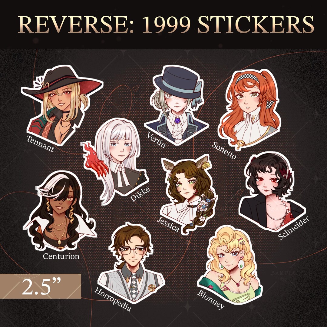 Reverse: 1999 Stickers - Etsy