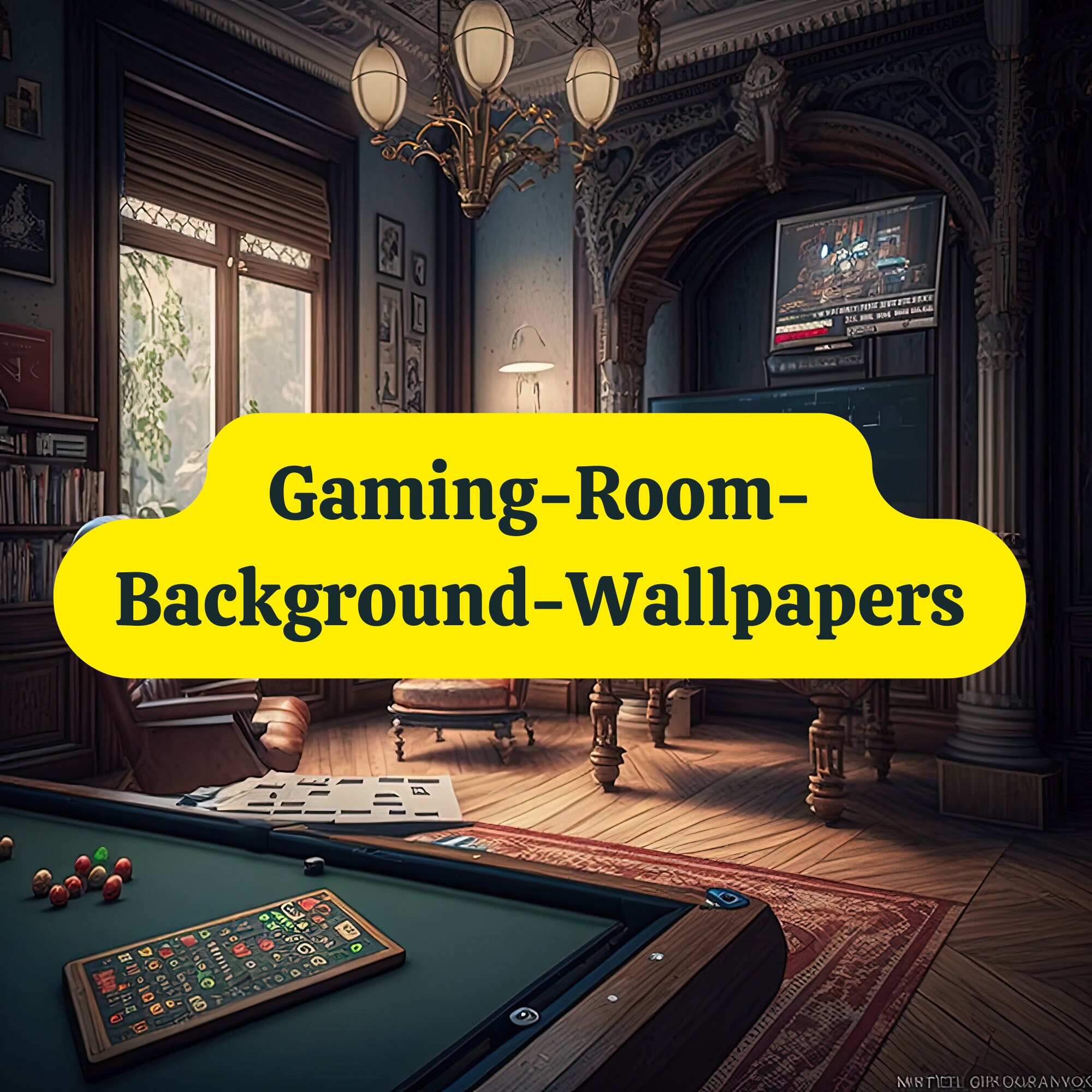 Gaming Room Background Wall Art Wallpaper || Desktop Wallpaper, Phone ...