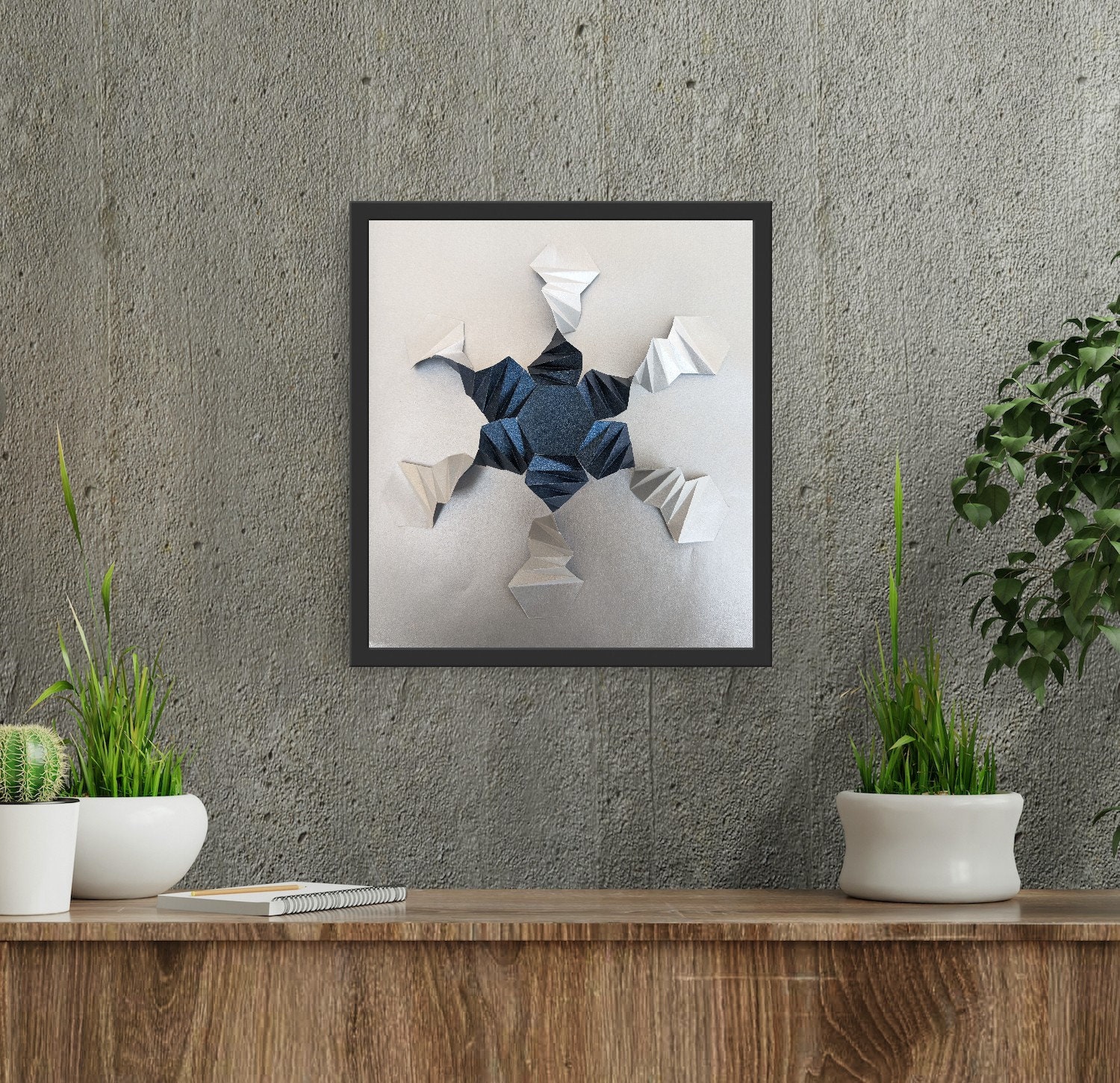 3D Abstract Art-3d Abstract Spiral-hexagonal Spiral Paper Art-modern ...