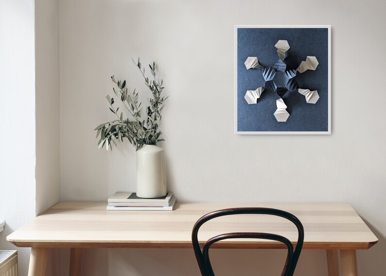 3D Abstract Art-3d Abstract Spiral-hexagonal Spiral Paper Art-modern ...