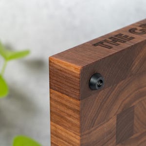 Large Walnut End Grain Cutting Board: Personalized, USA Made Butcher ...
