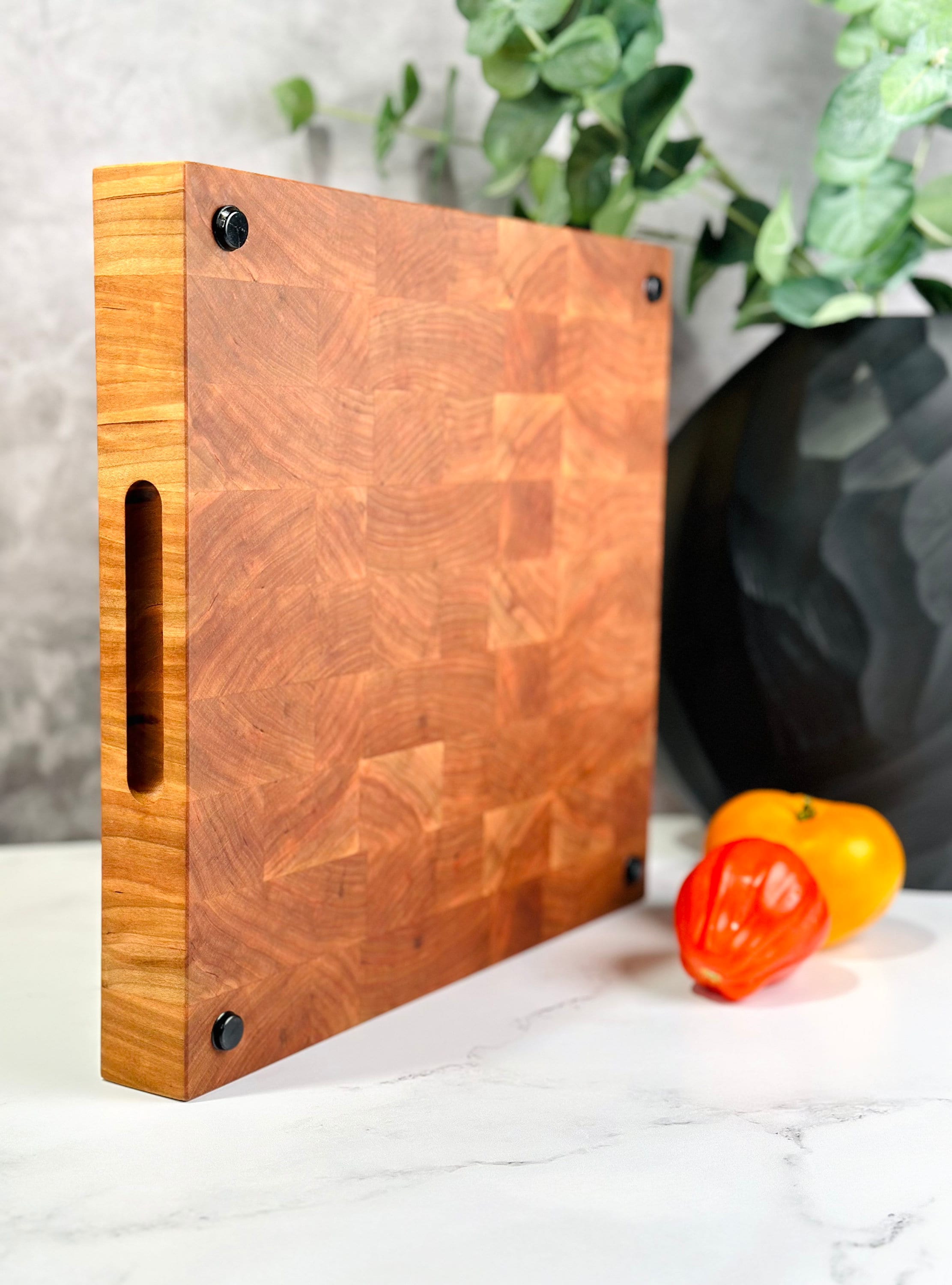 Personalized Cherry End-grain Board Square Wood Butcher Block Gifts for ...