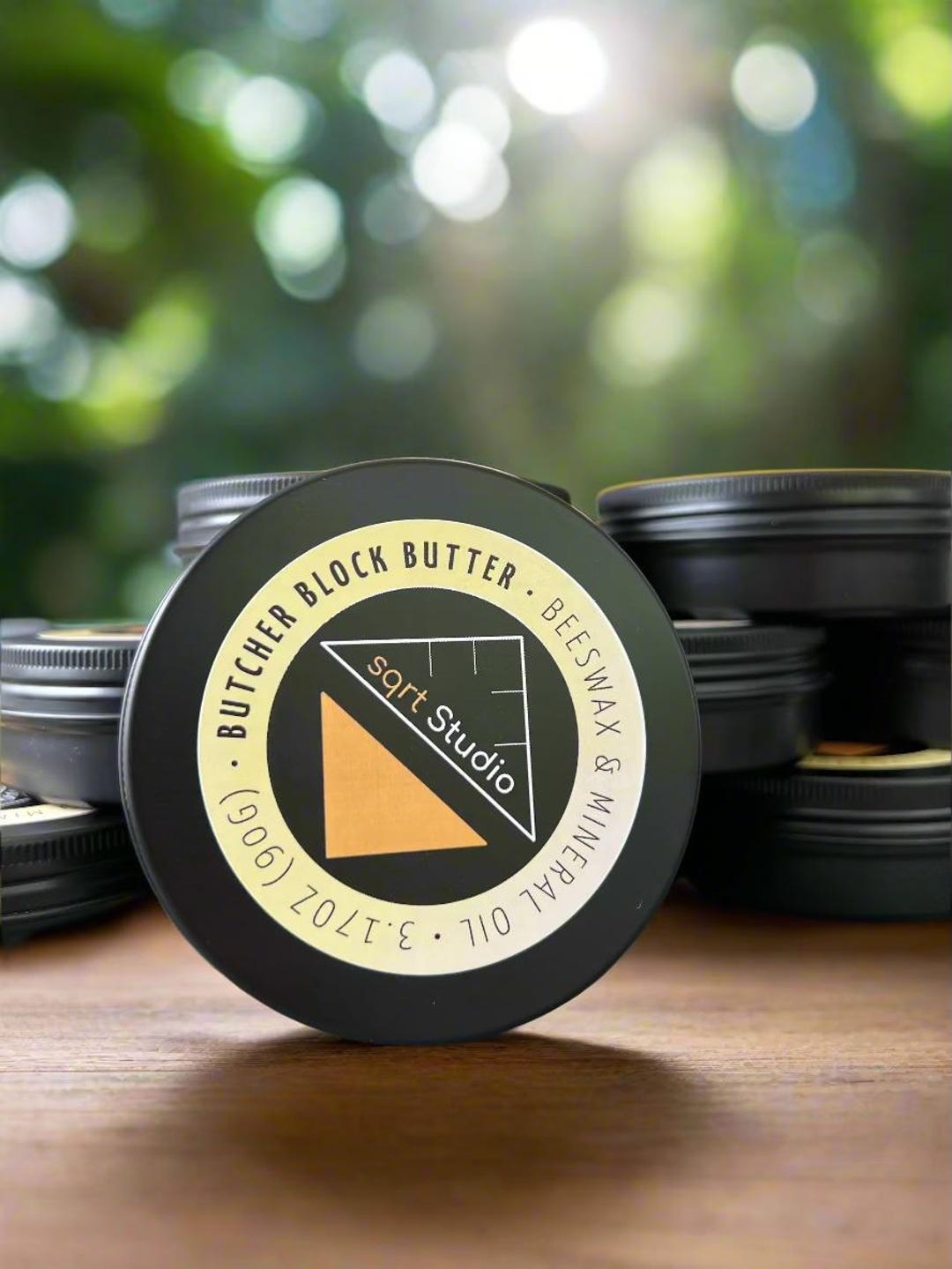 Beeswax Butcher Block Butter: Hydrating Wood Conditioner (3.17 Oz / 90g ...