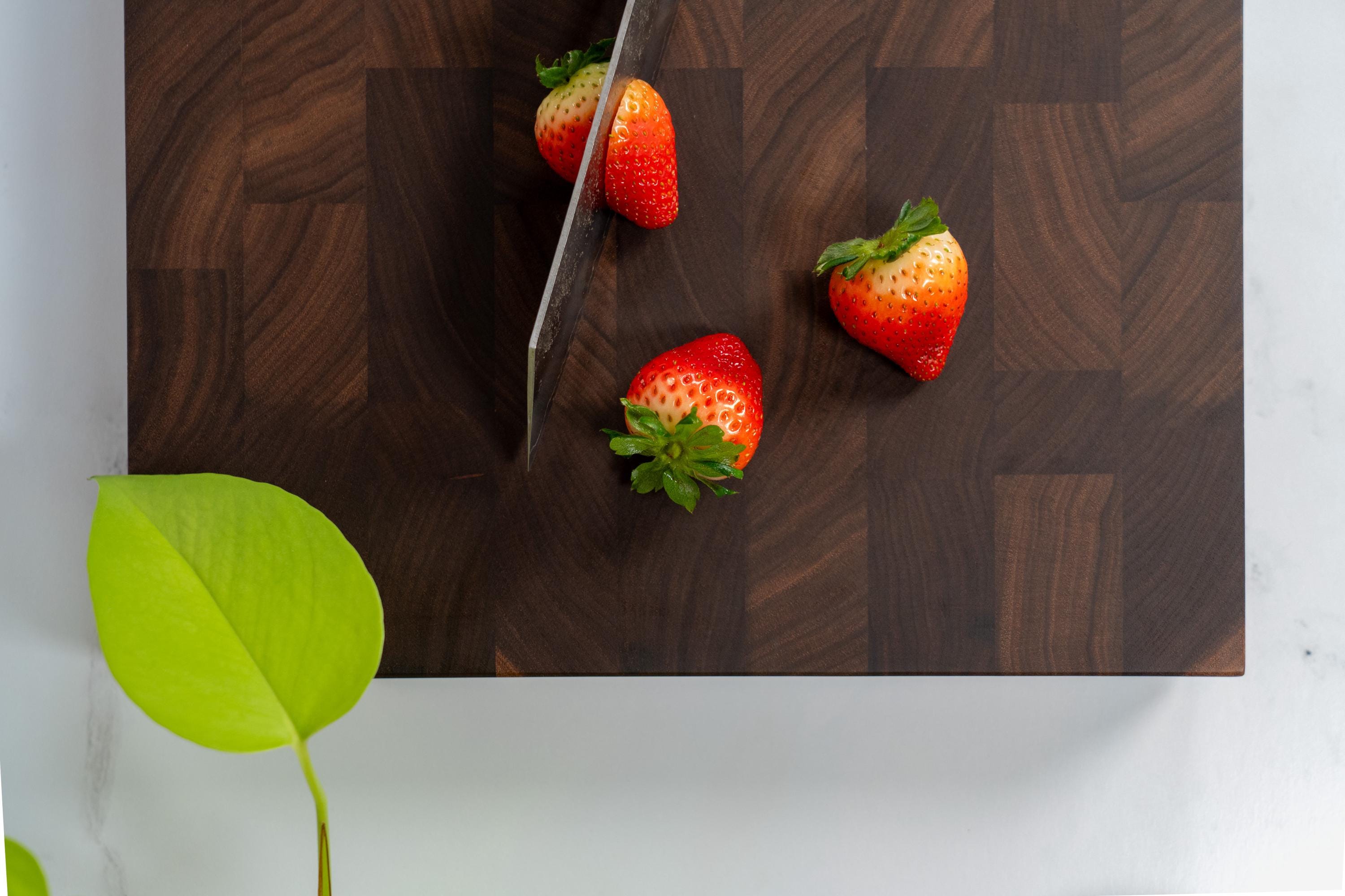 Large Walnut End Grain Cutting Board: Personalized, USA Made Butcher ...
