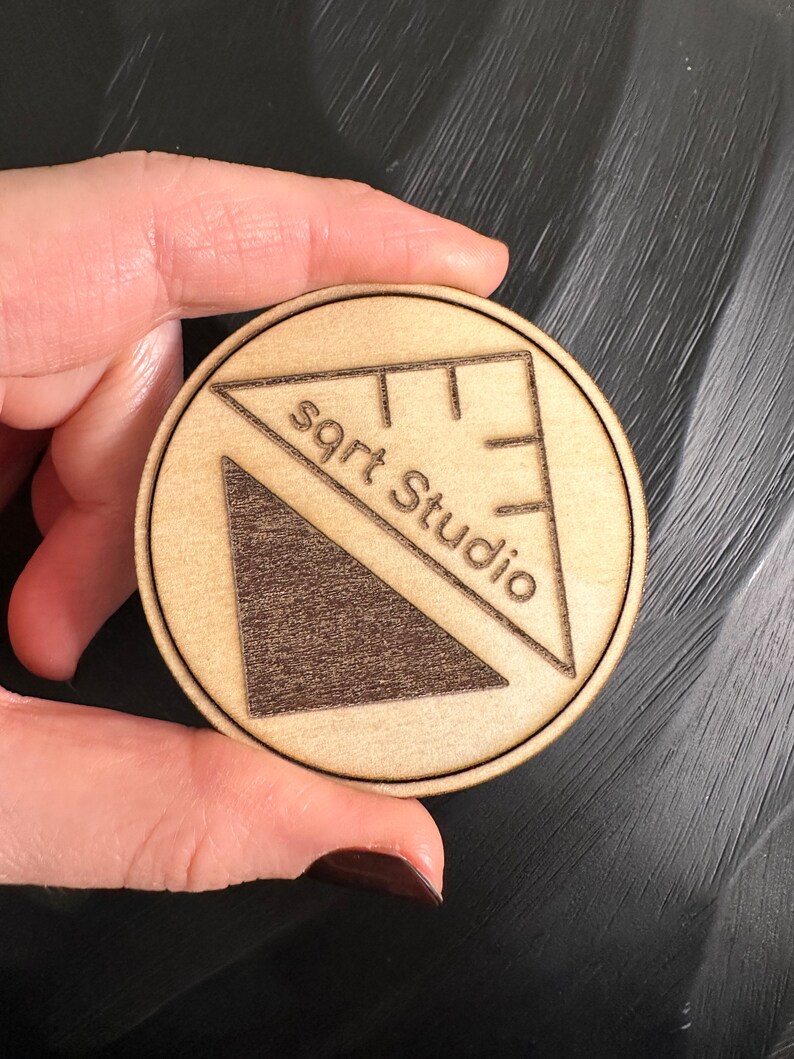 Square Root Studio Magnet / Personalized Fridge Magnet / Logo - Etsy