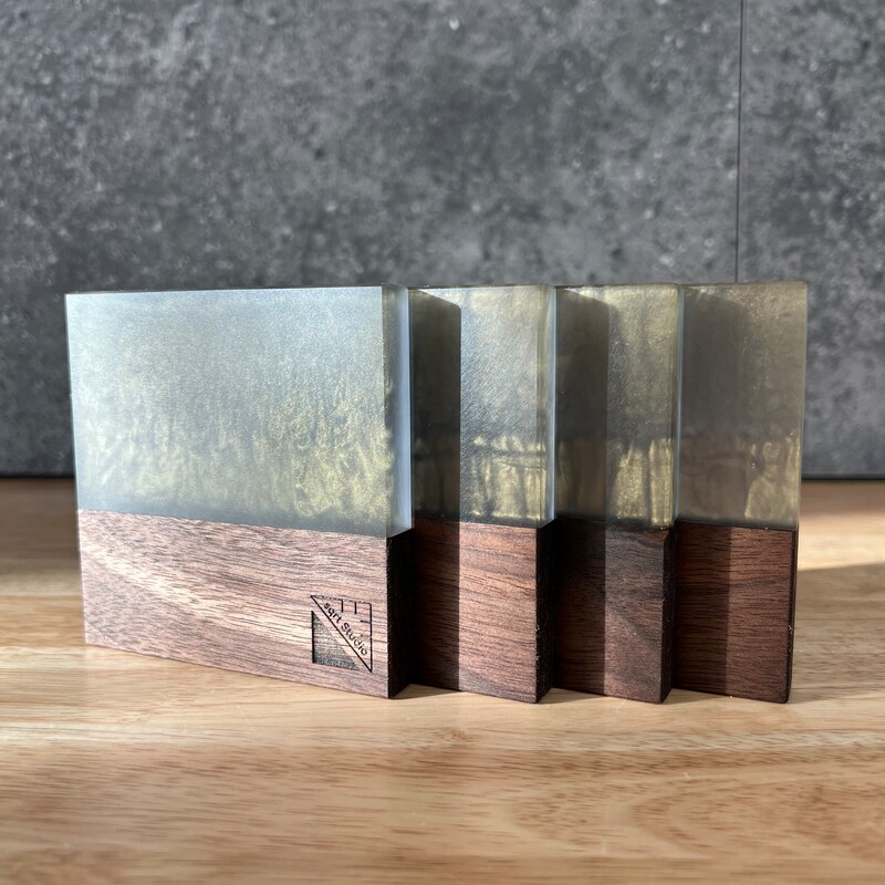 Wood Resin Coasters - Etsy