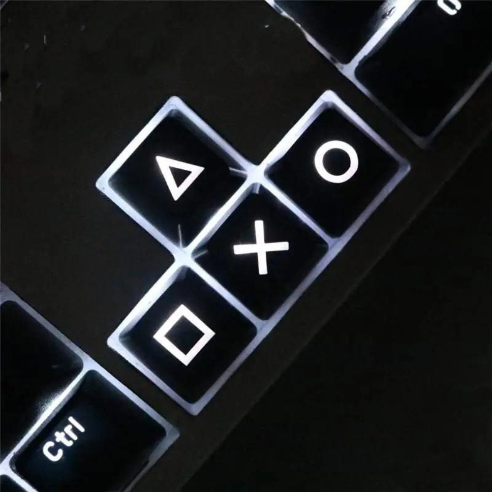 Playstation Direction Arrow Keys OEM Profile ABS Keycaps Backlight ...