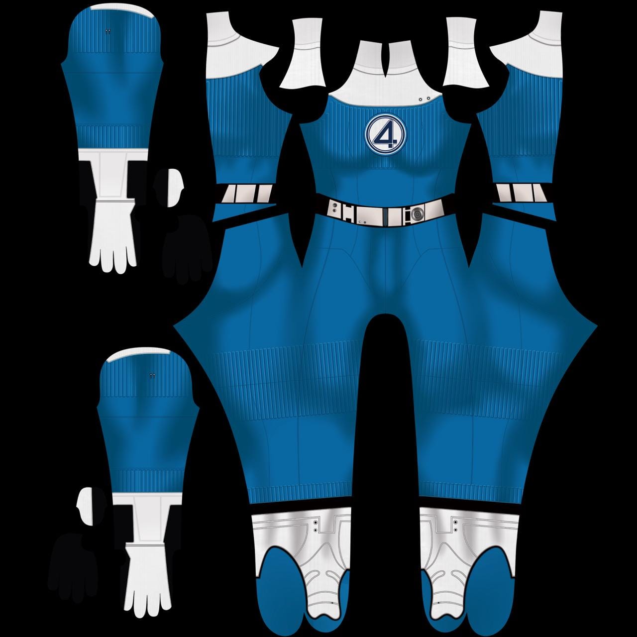 Invisible Woman Cosplay Jumpsuit: Custom Superhero Bodysuit - Etsy Canada
