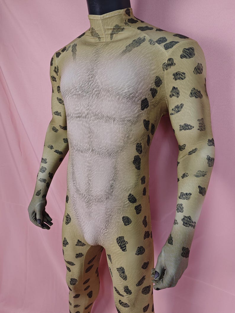 Custom Cheetah Cosplay Bodysuit: Animal Jumpsuit Costume - Etsy