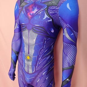 Purple Cosplay Bodysuit From Power Rangers,men's Cosplay Bodysuit ...