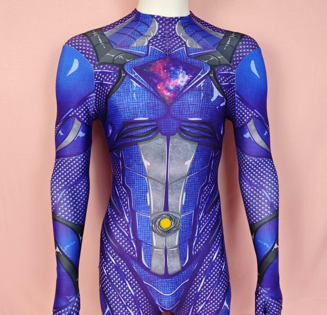 Purple Cosplay Bodysuit From Power Rangers,men's Cosplay Bodysuit ...