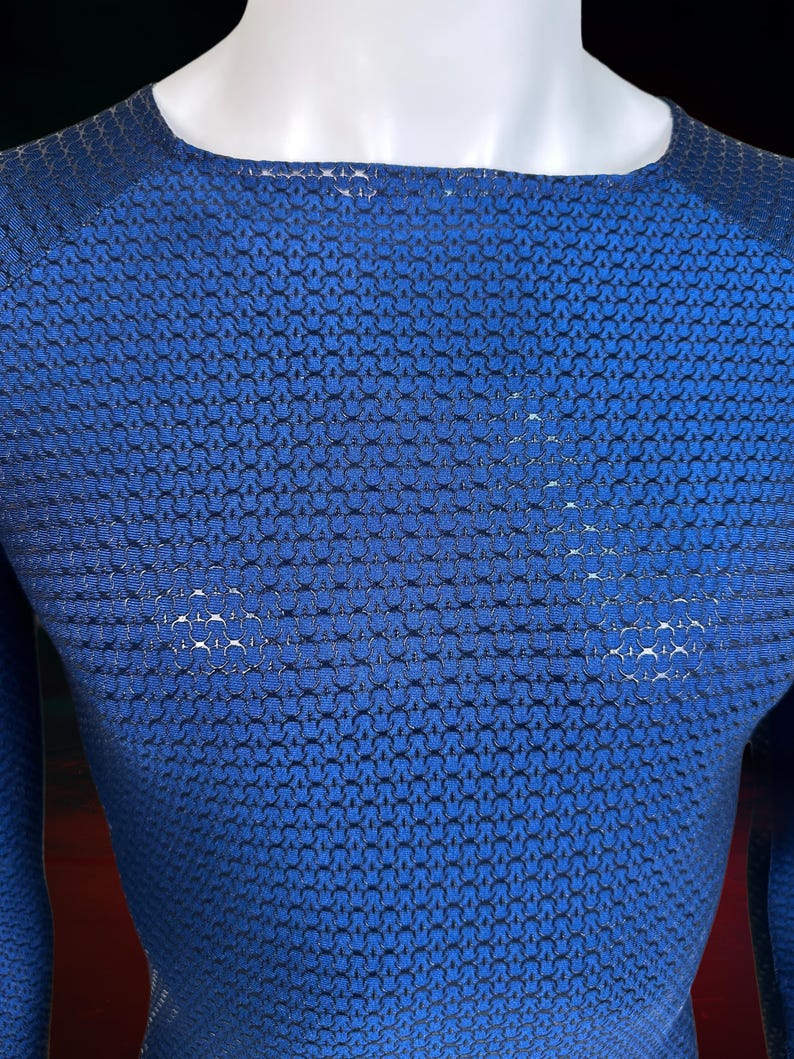 Blue Superhero Base Layer Suit,silkscreen Texture Bodysuit,custom Color ...