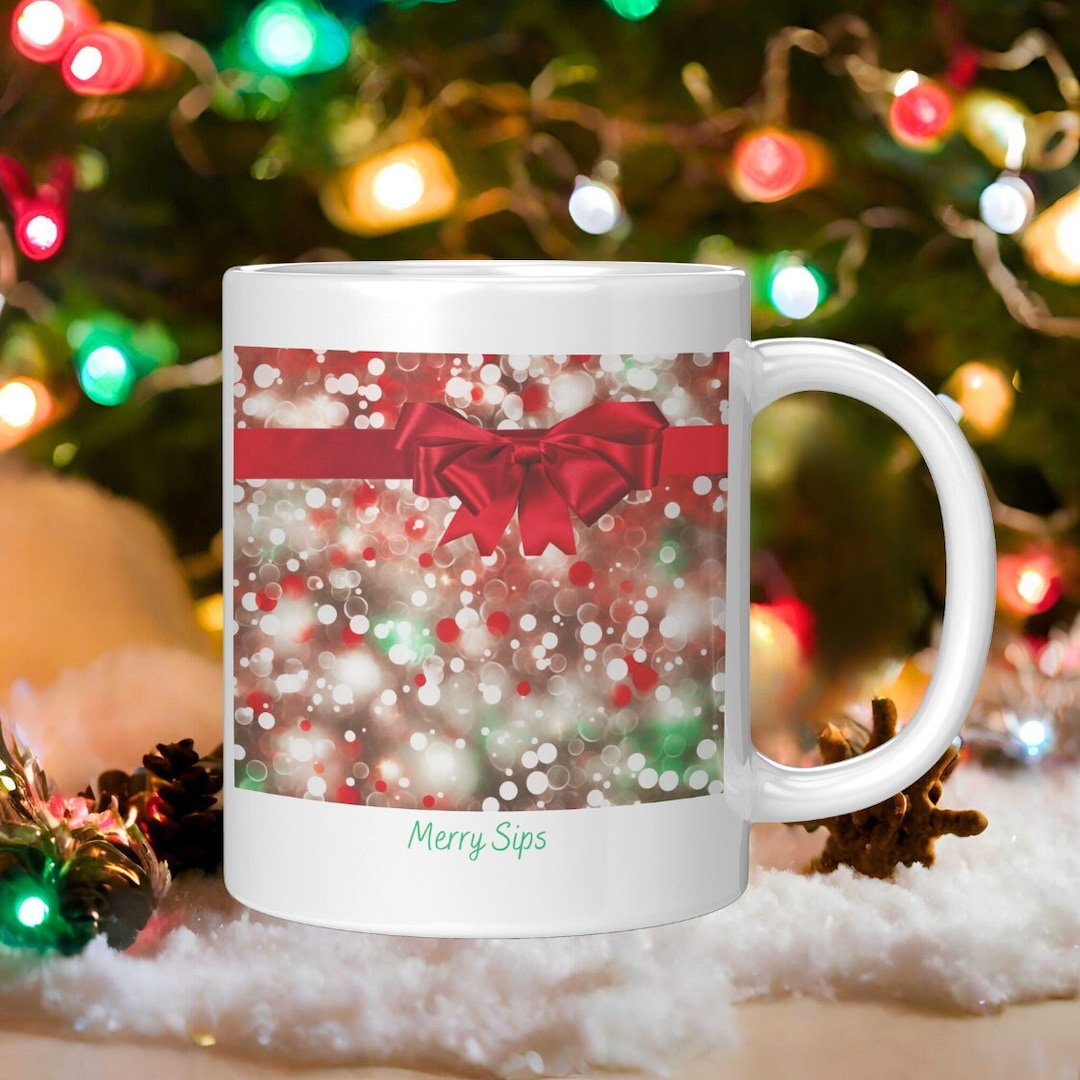 Christmas Themed Mug Holiday Coffee Mug Festive Tea Mug - Etsy
