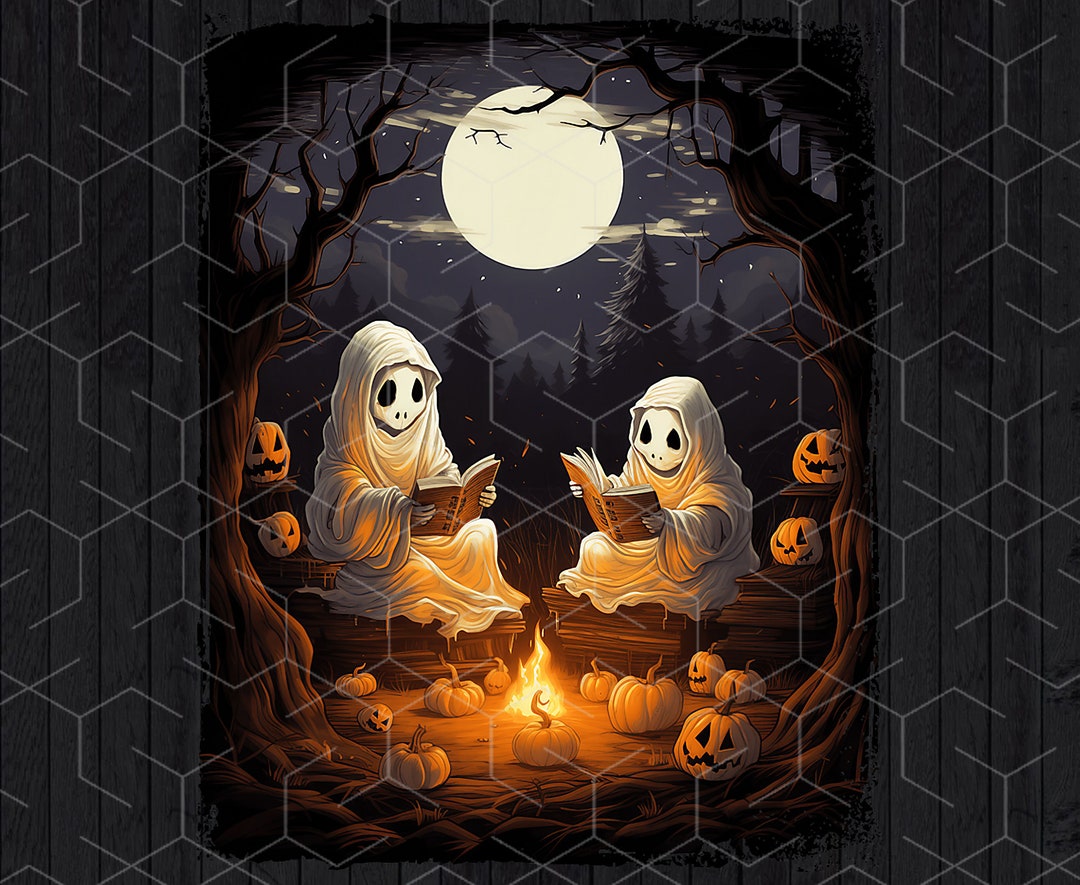 Halloween Ghost Png Ghost Camping Reading Teacher Books Png - Etsy