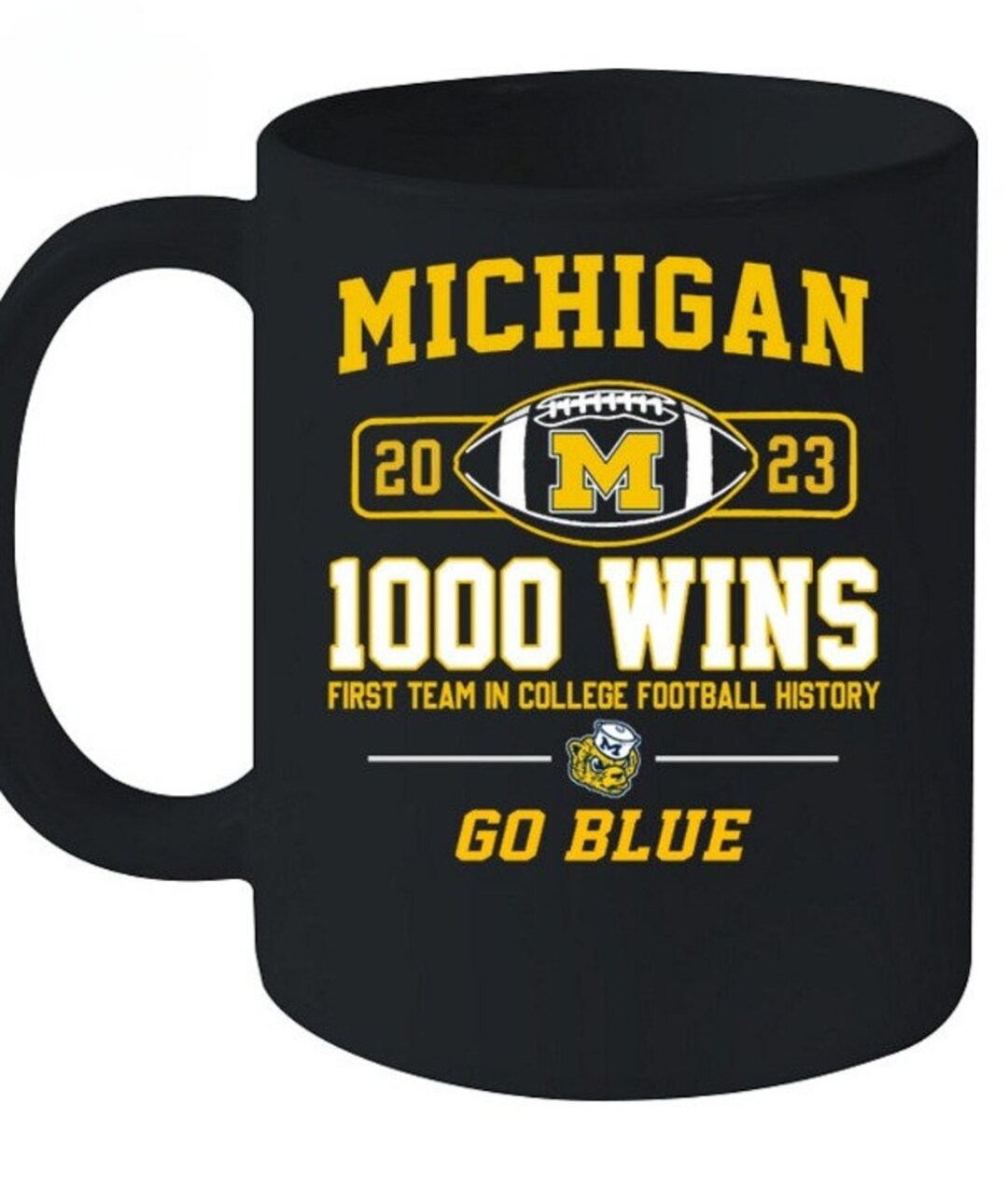 Michigan Wolverines Ceramic Mug, 1000 Wins Football History Ceramic Mug ...