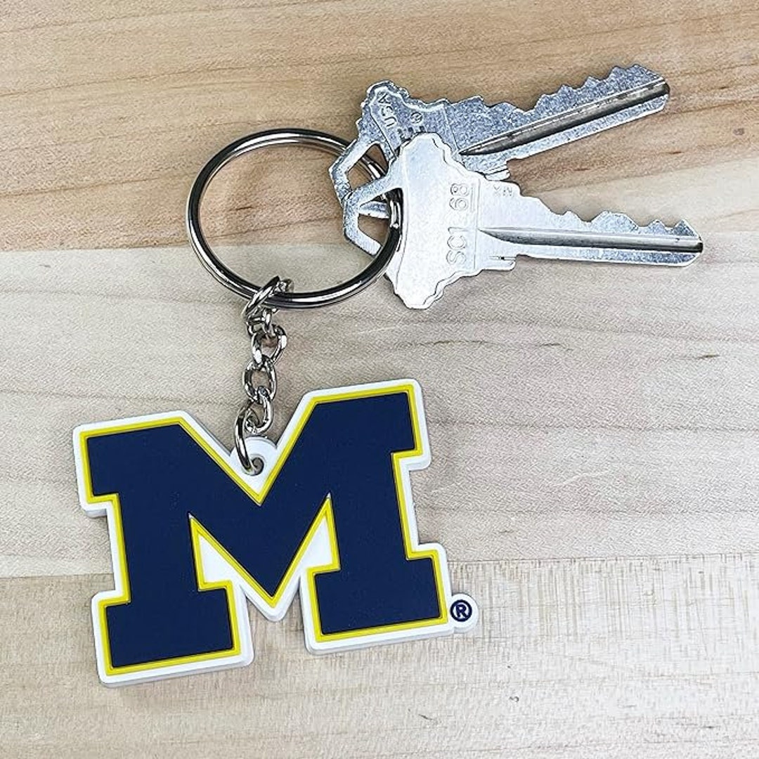 Michigan Wolverines Keychain, 2024 Rose Bowl Champions Acrylic Keychain ...