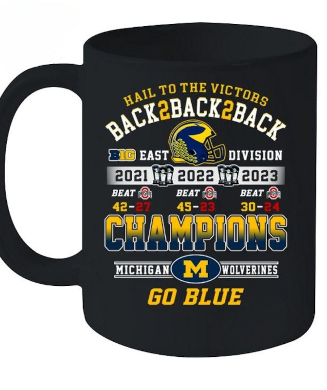Michigan Wolverines Ceramic Mug, Hail to the Victories Ceramic Mug ...
