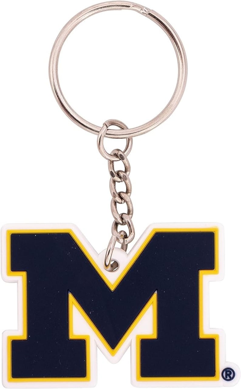 Michigan Wolverines Keychain, 2024 Rose Bowl Champions Acrylic Keychain ...