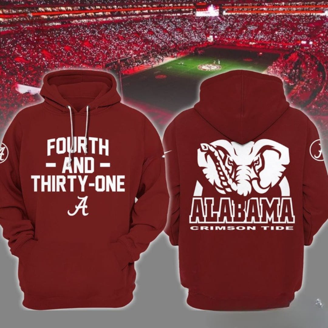 Alabama Crimson Tide Hoodie, University of Alabama Hoodie, Conference ...