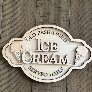 Ice Cream Shop Sign DIY - Etsy