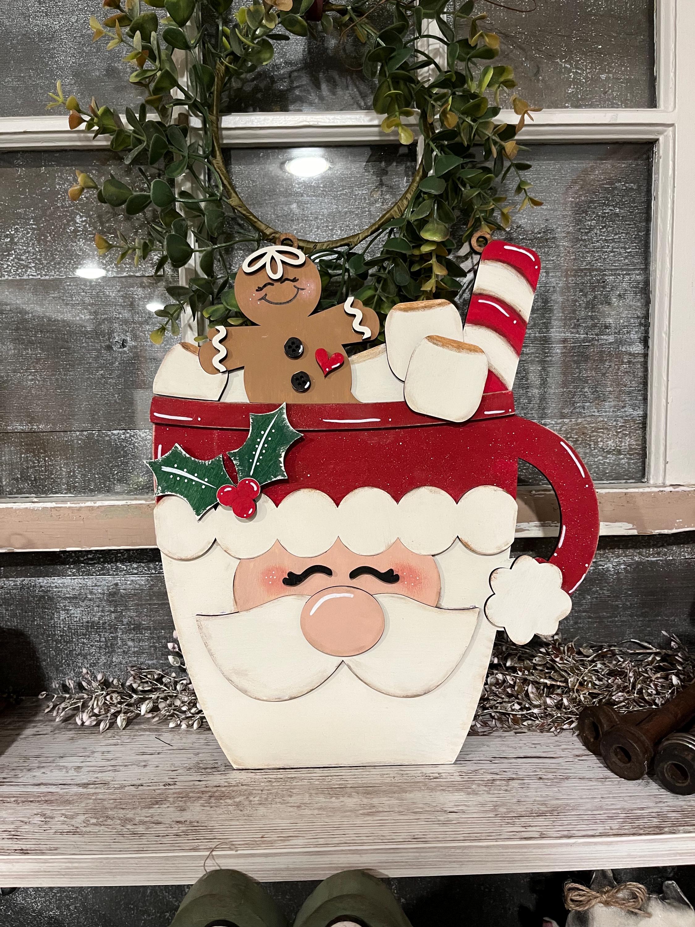 Santa Cup Shelf Sitter DIY - Etsy