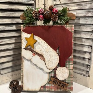 Santa Face Large 7.5x10 - Etsy