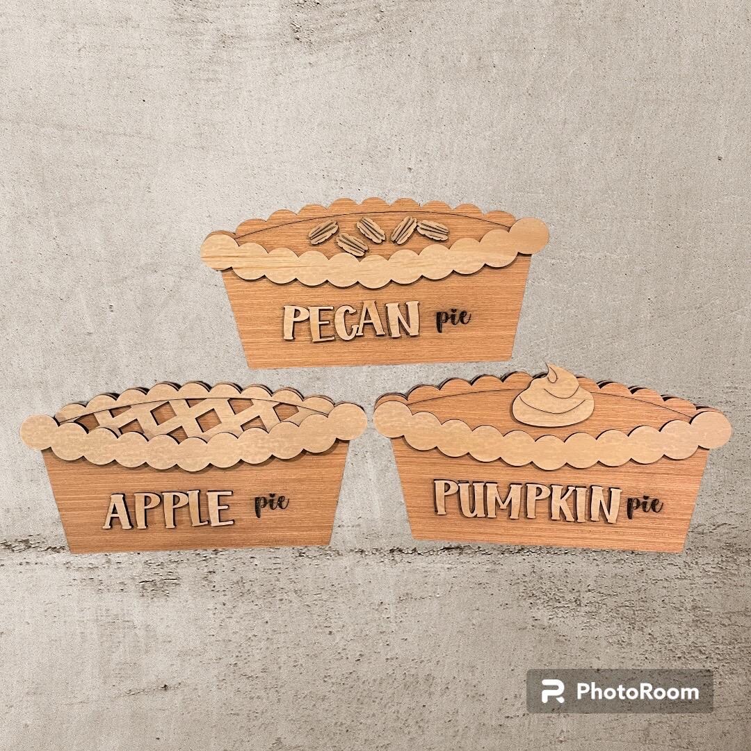 3 Piece Pie Sets DIY - Etsy