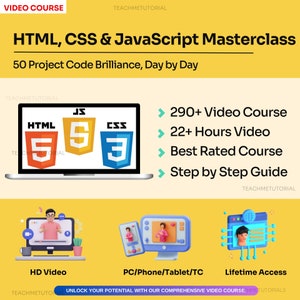 50 Projects in 50 Days Bootcamp: HTML, CSS & Javascript Mastery - Etsy