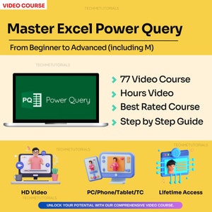 Master Excel Power Query - From Beginner to Advanced (including M) - Etsy