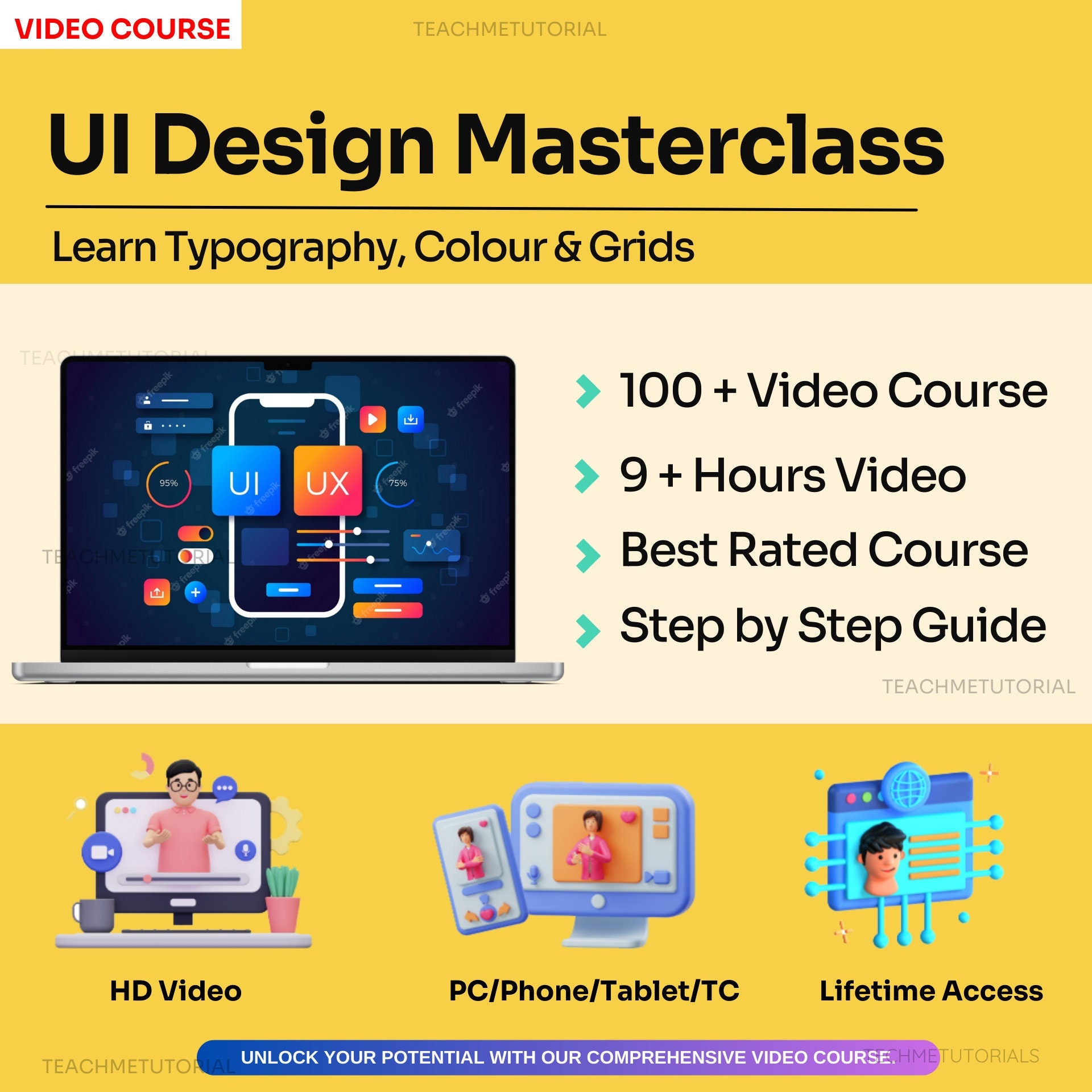 UI Design Masterclass: Typography, Colour & Grids Essential Skills - Etsy