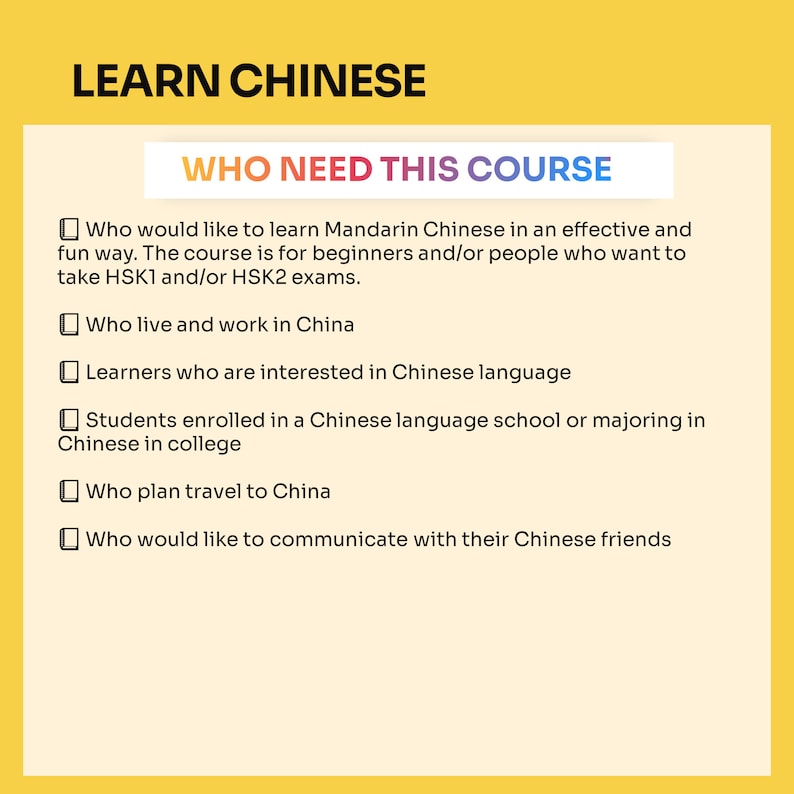 Learn Chinese Language for Beginners (HSK1-HSK3 Level) Learn Mandarin ...