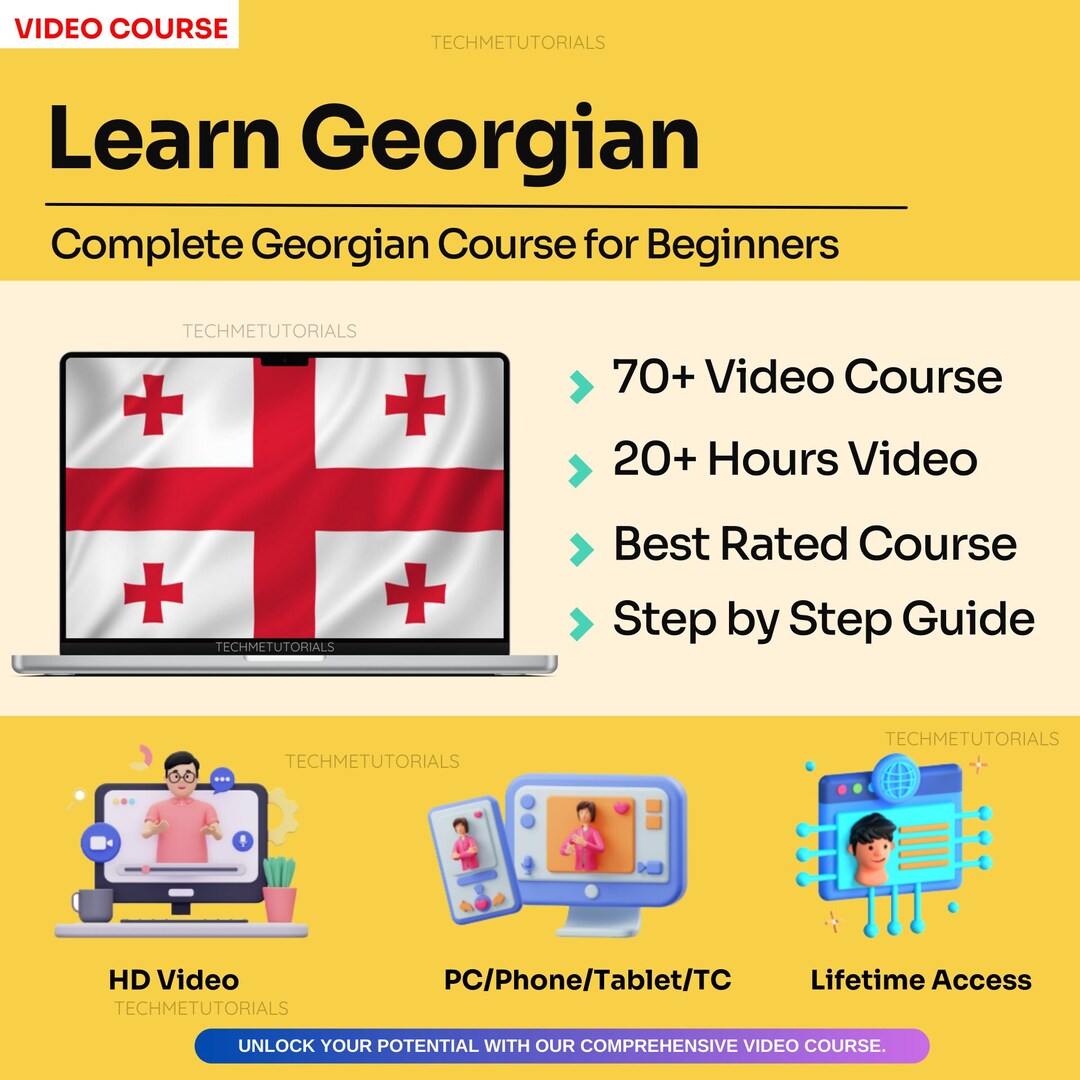 Learn Georgian for Beginners [70+ Lessons Video Tutorial] | Learn ...
