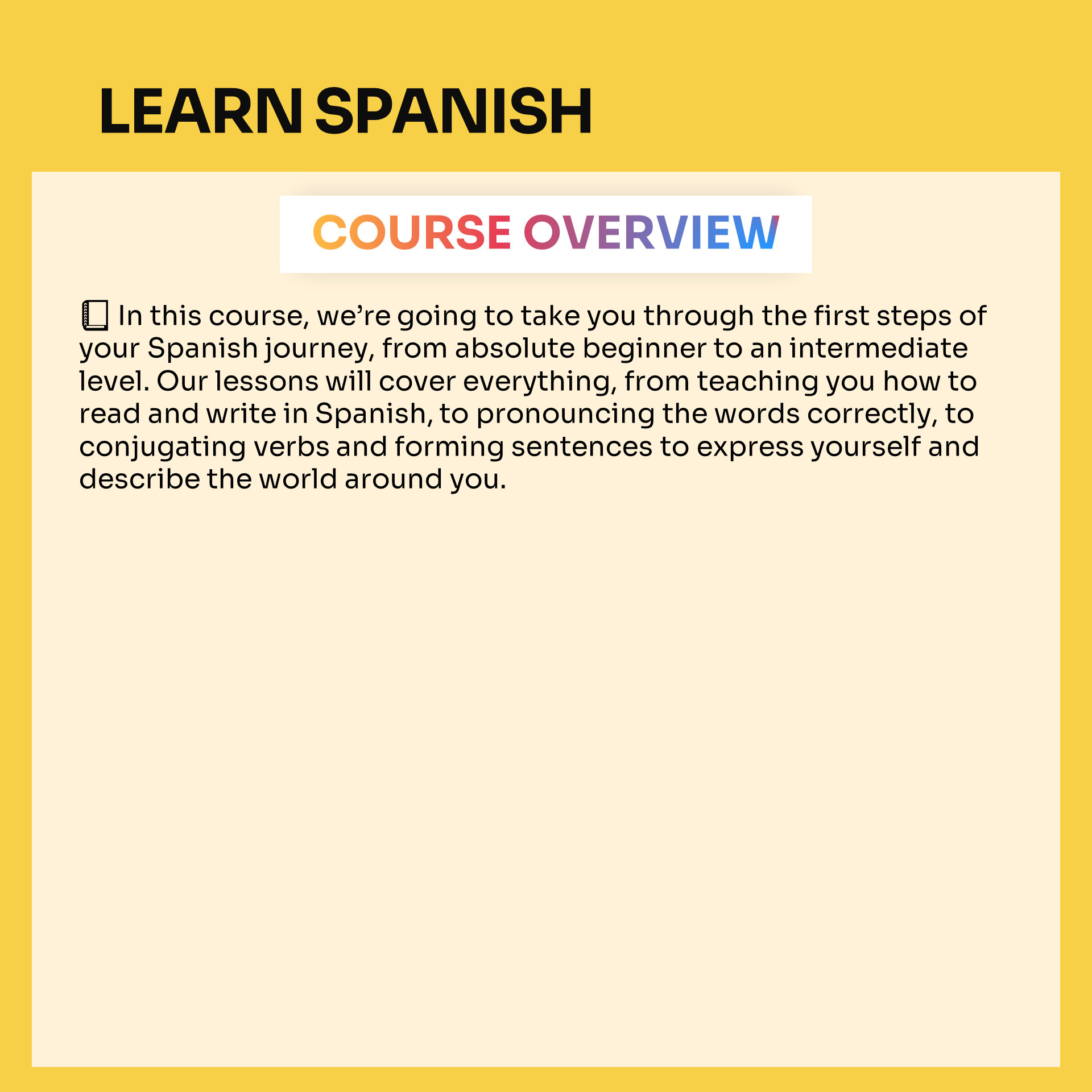 Learn Spanish for Beginners [145+ Lessons Video Tutorial] | Learn ...