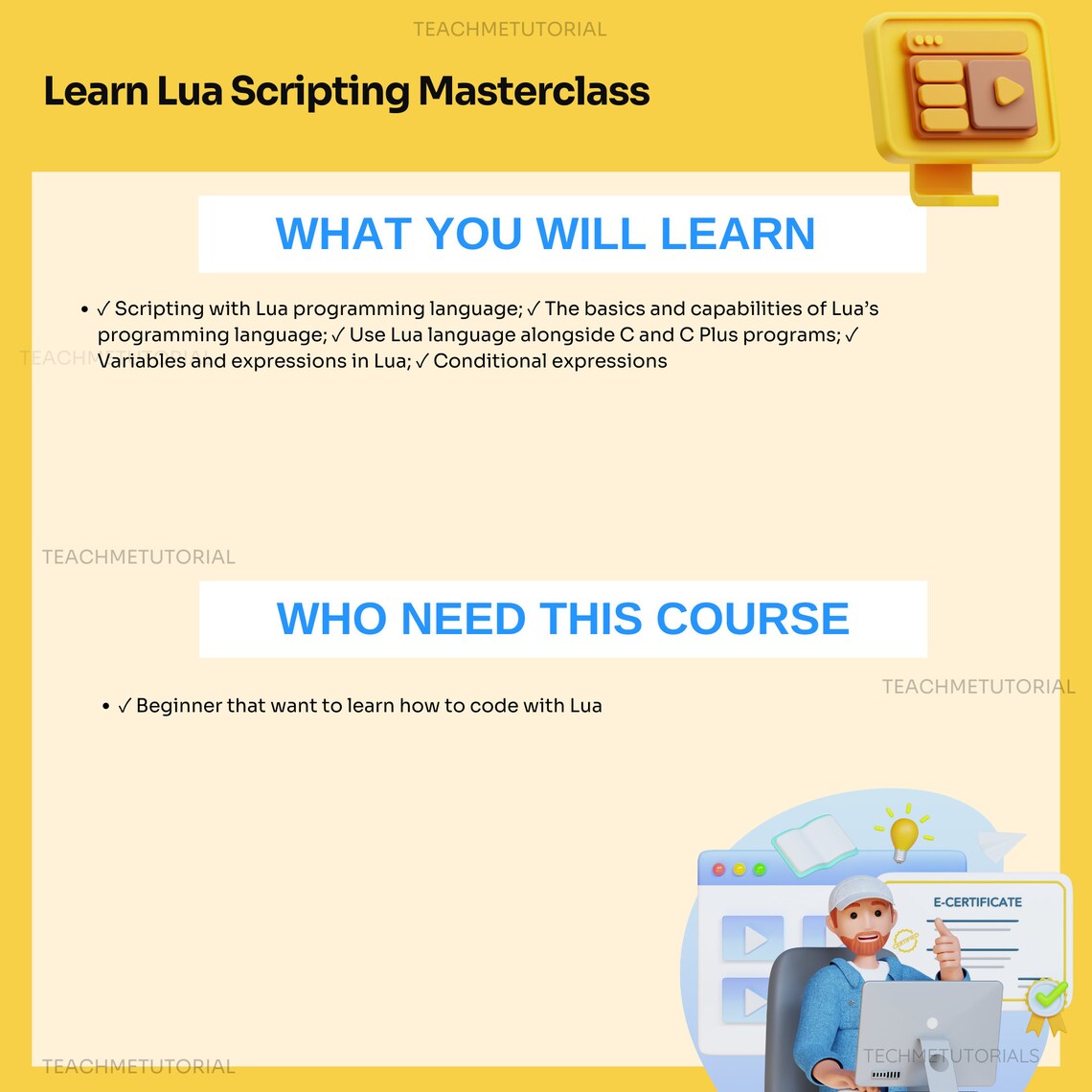Complete Lua Programming From Scratch - Essential Skills - Etsy