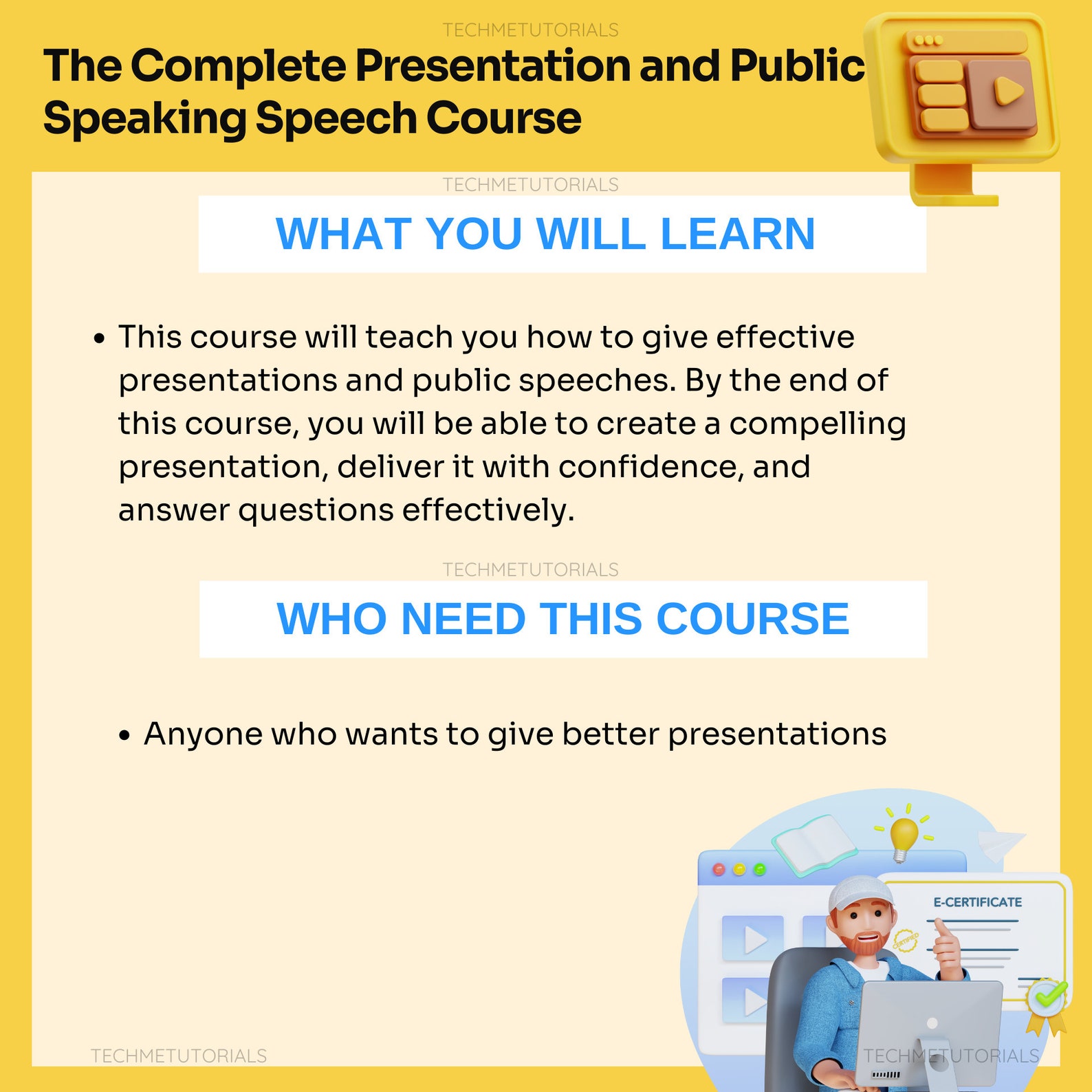 The Complete Presentation and Public Speaking Speech Course Give ...