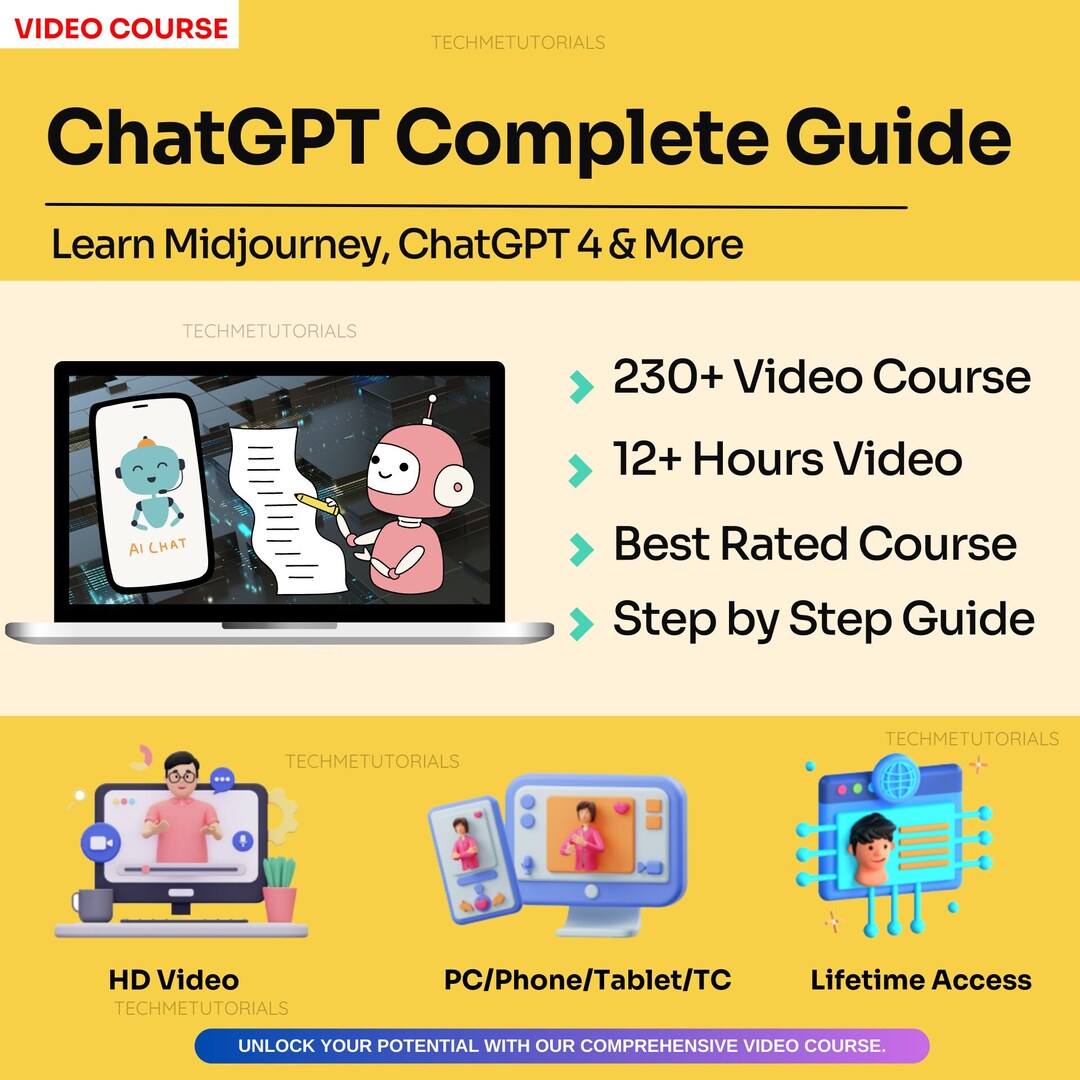 Chatgpt Complete Guide: Learn Midjourney, Chatgpt 4 & More | Chatgpt Course Chatgpt 4 Chat Gpt ...