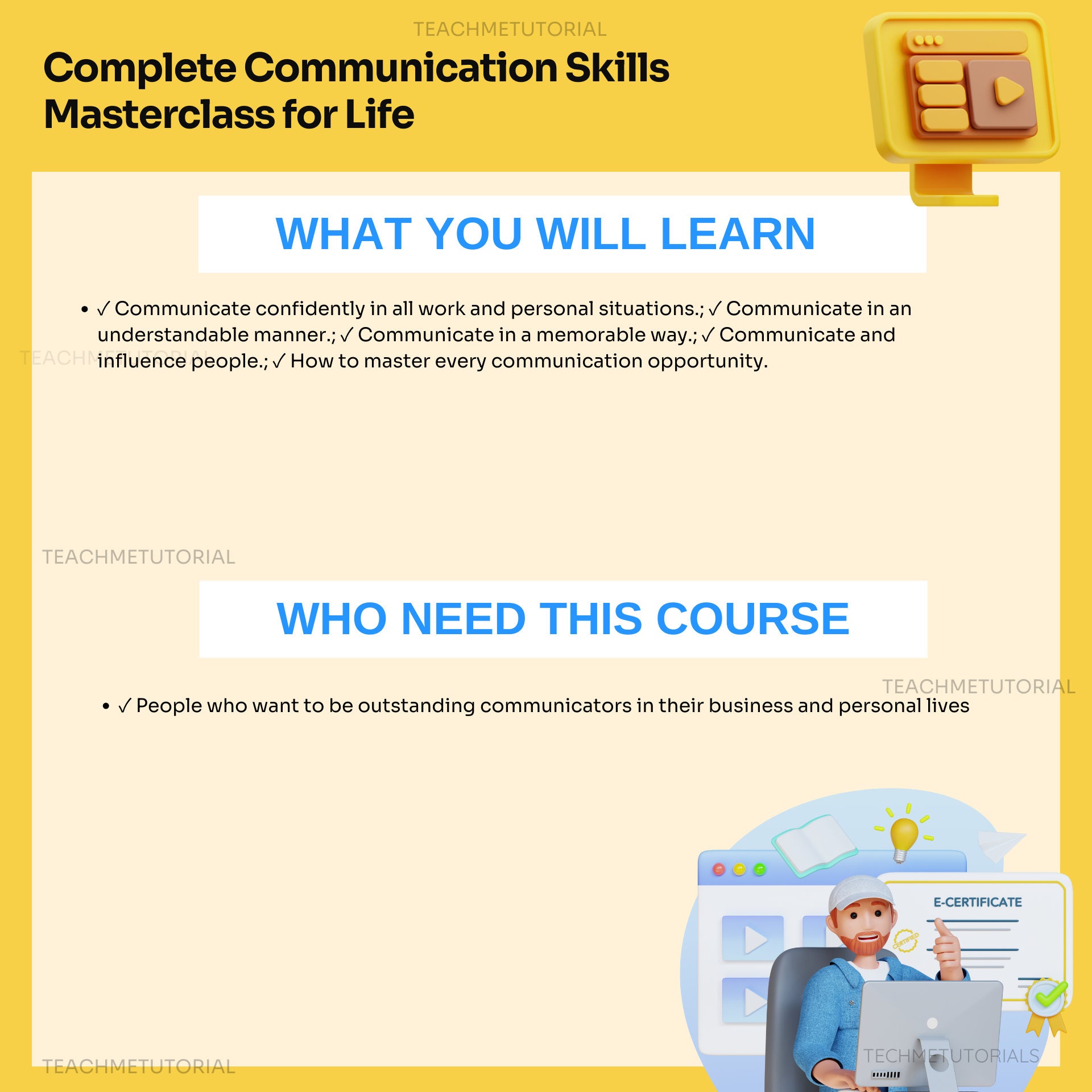 The Complete Communication Skills Masterclass: Class for Life ...
