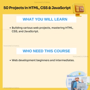 50 Projects in 50 Days Bootcamp: HTML, CSS & Javascript Mastery - Etsy