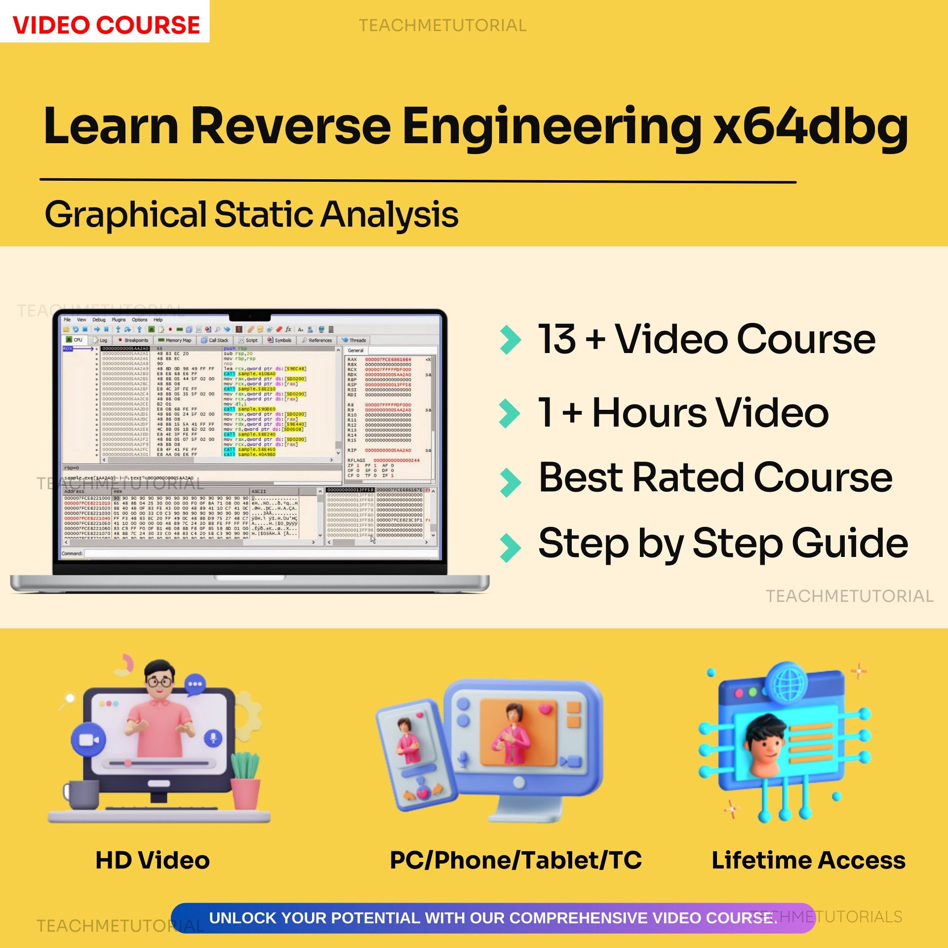 Reverse Engineering 3: X64dbg Graphical Static Analysis - Essential Skills - Etsy