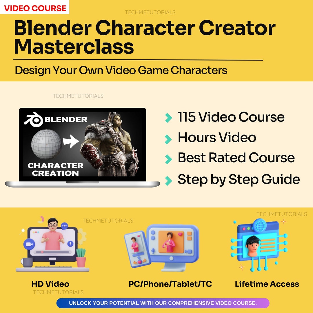 Blender Character Creator V2.0 - Design Your Own Video Game Characters ...
