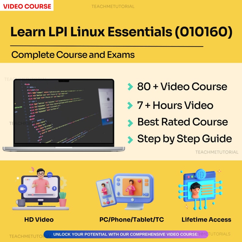 LPI Linux Essentials (010-160) Complete Course and Exams - Essential Skills - Etsy