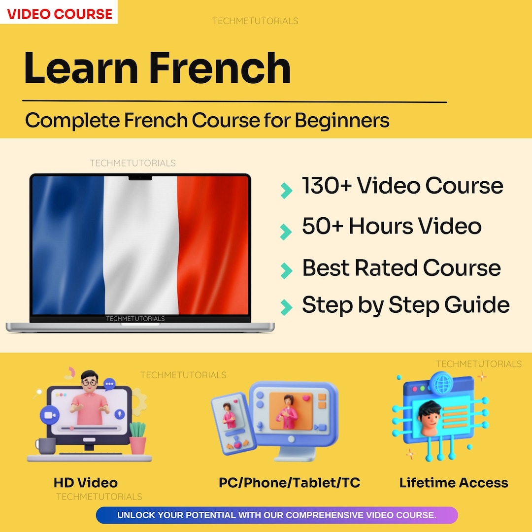 Learn French for Beginners [ 130+ Lessons Video Tutorial] | Learn ...